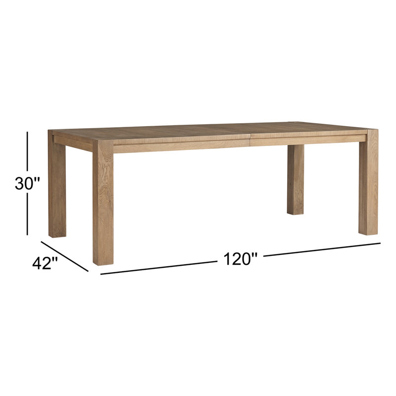 Rosalie Extendable Solid Wood Base Dining Table